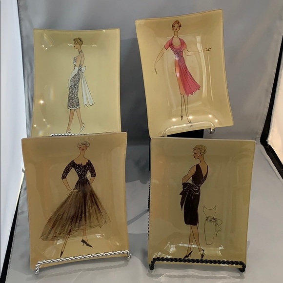 Accents | Set Of 4 Parisian Fashion Plates | Poshmark
